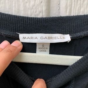 Nordstrom | Tops | Maria Gabrielle Black Tie Die Stripe Stretchy Tee ...